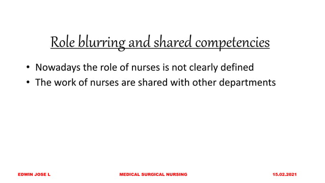Trends and issues in medical surgical nursing | PPTX | Healthcare ...