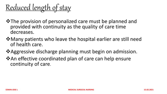 Trends and issues in medical surgical nursing | PPTX | Healthcare ...