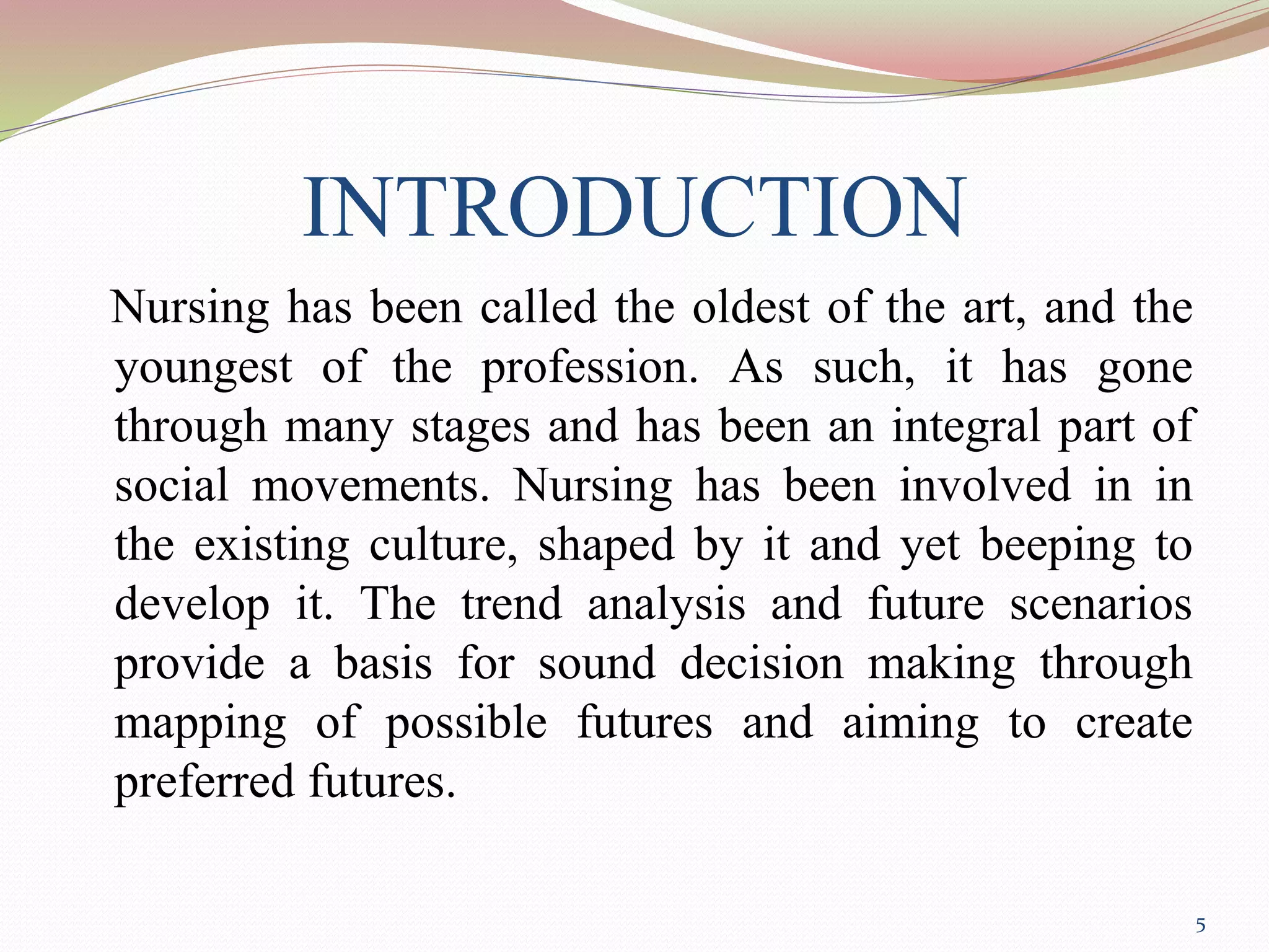 Trends and issues in medical surgical nursing ppt | PPTX