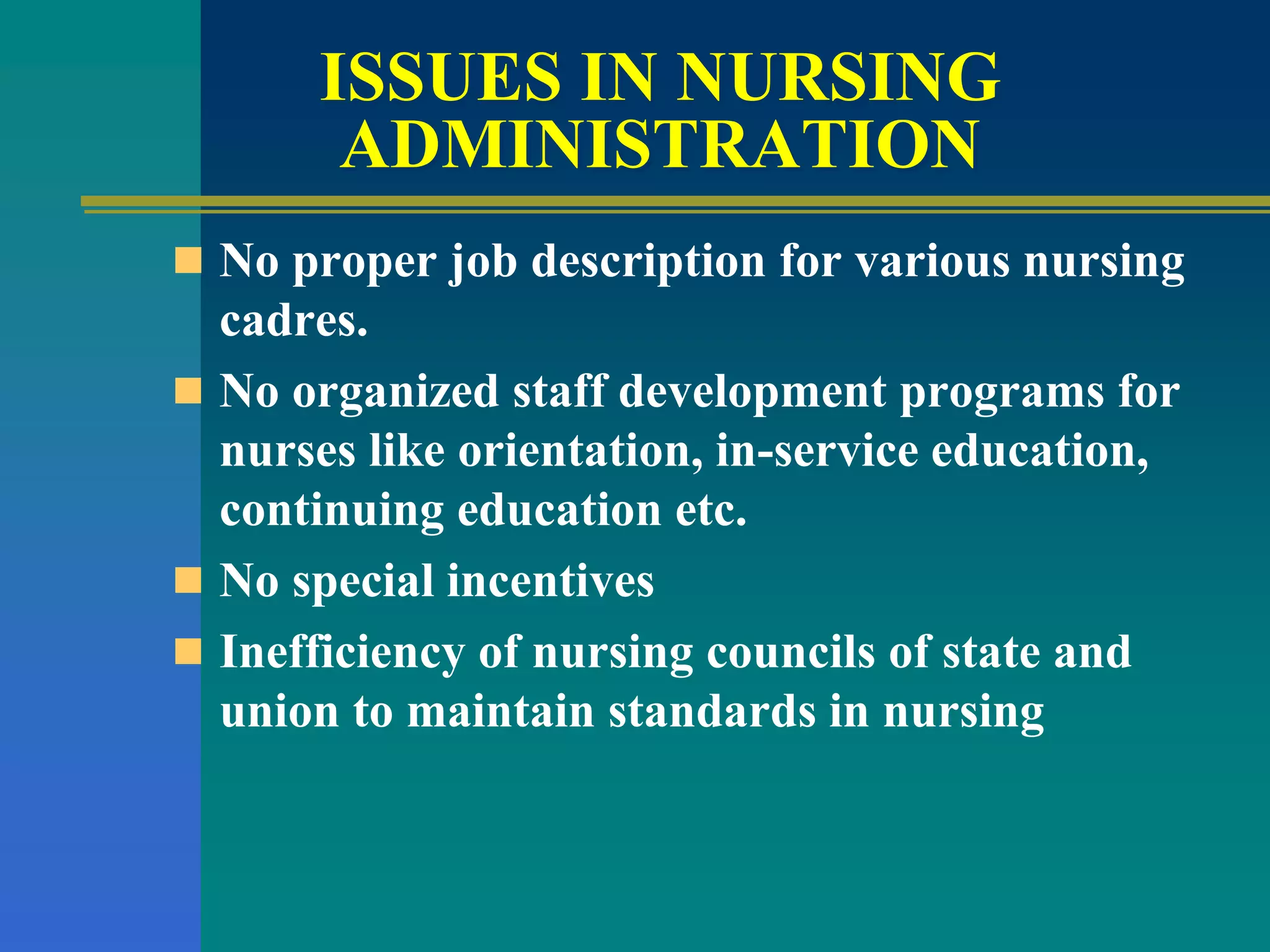 Trends and issues in nursing | PPSX