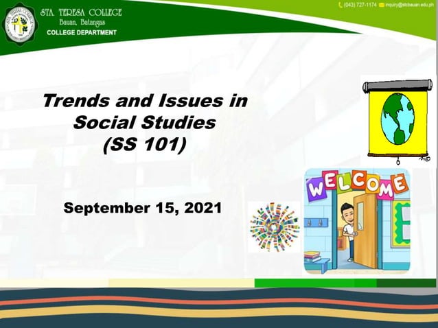 Trends and Issues Module #1.pptx | Education