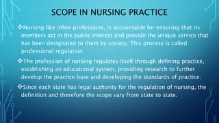 Trends and scope in advanced nursing practice | PPTX