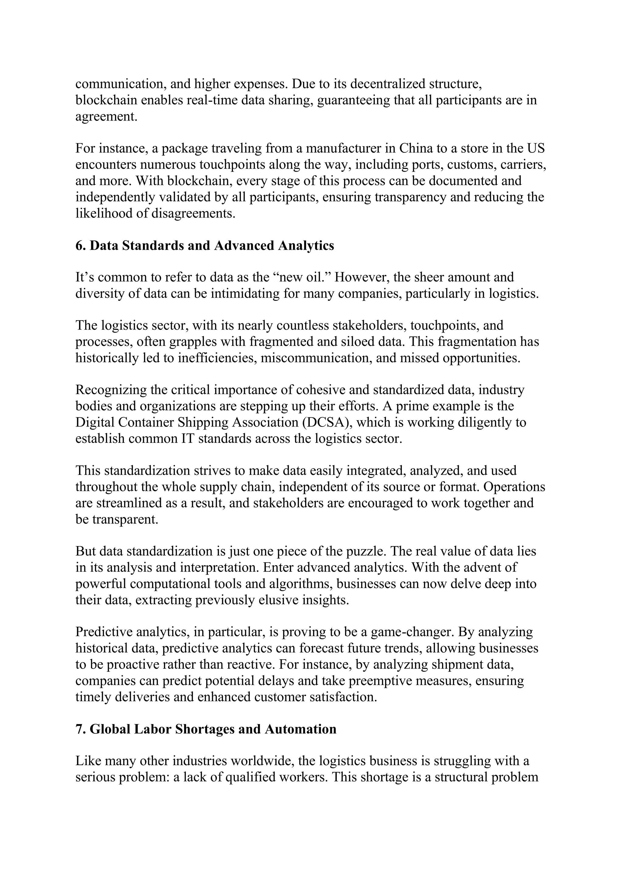 Top 9 Trends and Technologies Reshaping Supply Chain Management | The Enterprise World | PDF ...