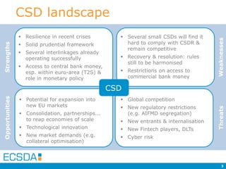 Key trends and challenges for European CSDs | PPT