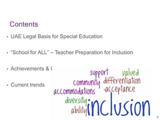 Trends & challenges inclusion in uae | PDF | Special Education | Education