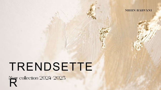 trendsetter Brand Launch, We set the trends for you | PPT