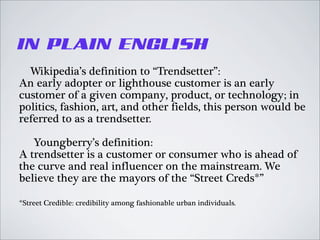 Trendsetters in the Middle East - Youth Research | PPT