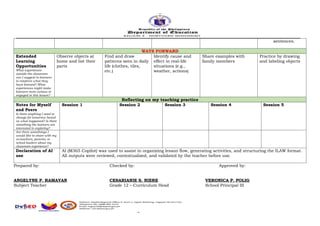 Comprehensive Grade 12 Lesson Plan on Trends, Patterns, and Critical ...