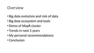 Trends in big data | PPTX | Databases | Computer Software and Applications
