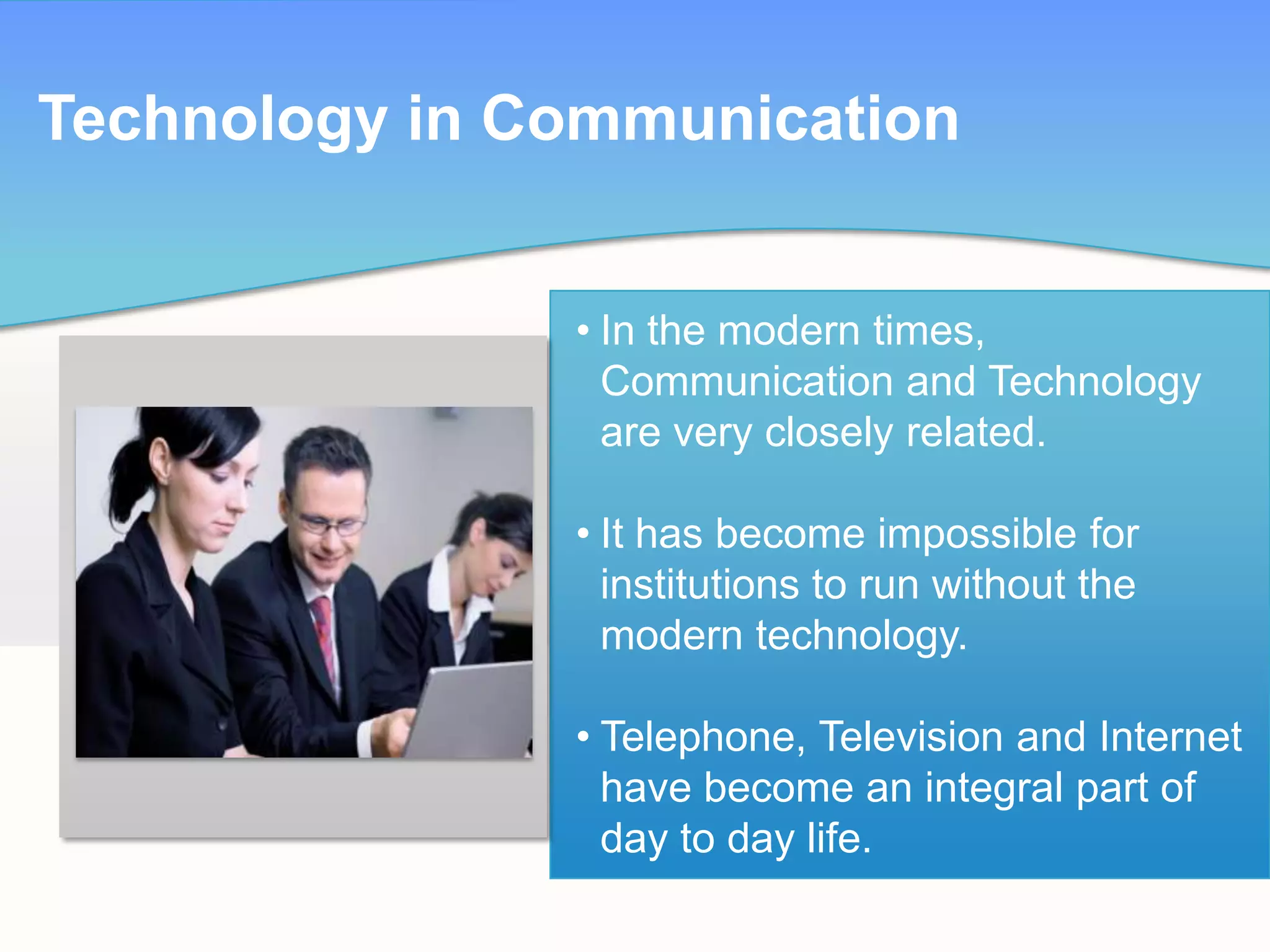 Trends in communication technology | PPTX