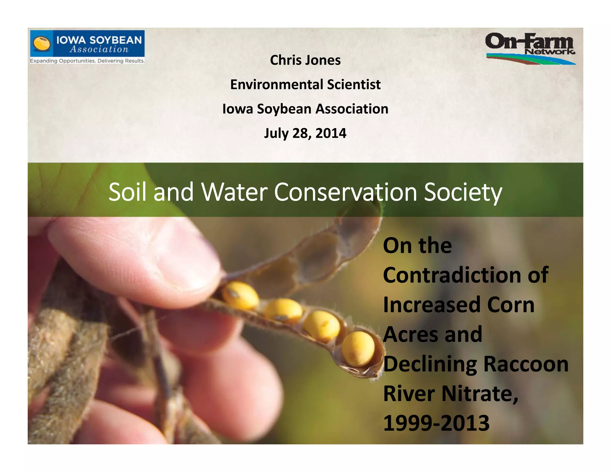 Trends in corn area versus riverine nitrate | PDF | Agriculture ...