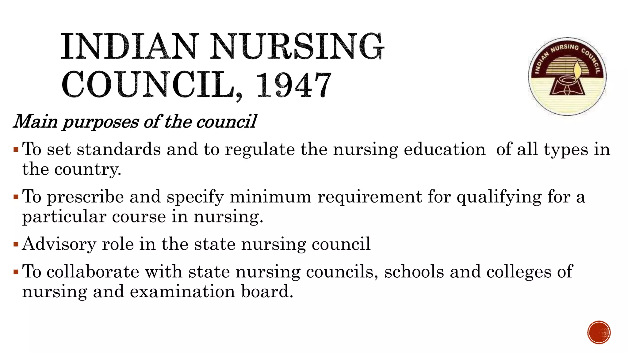 Trends in development of nursing education in india | PPTX