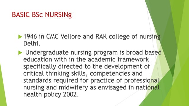 Trends in development of nursing education in india | PPTX