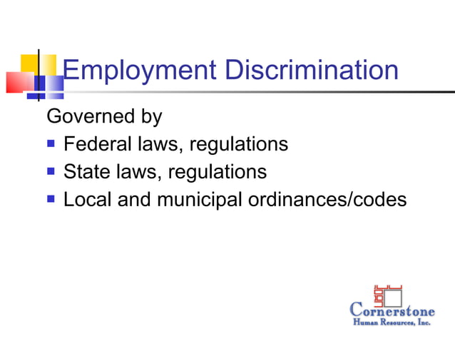 Trends in discrimination claims | PPT | Debated Sensitive Social Issues ...
