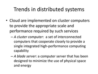 Trends in distributed systems | PPTX