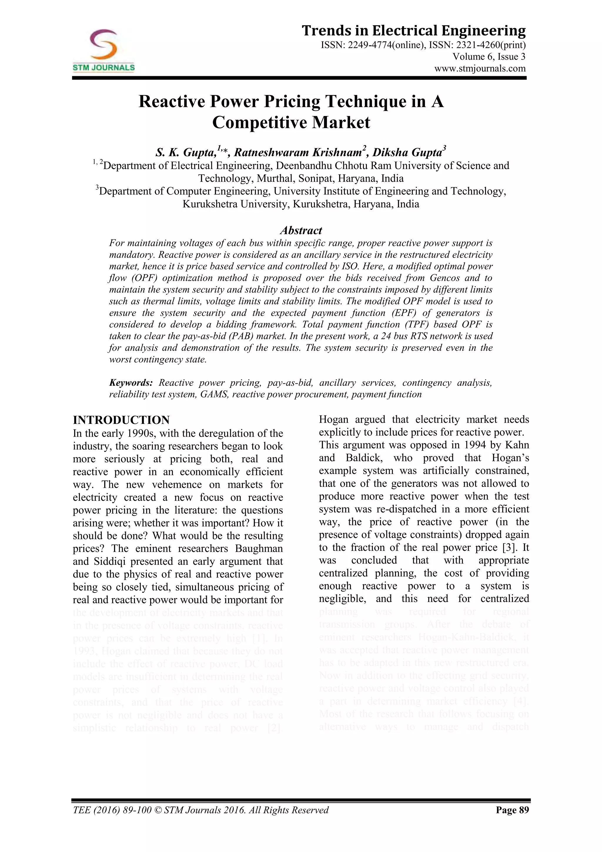 Trends in Electrical Engineering vol 6 issue 3 | PDF | Publishing Industry | Industries