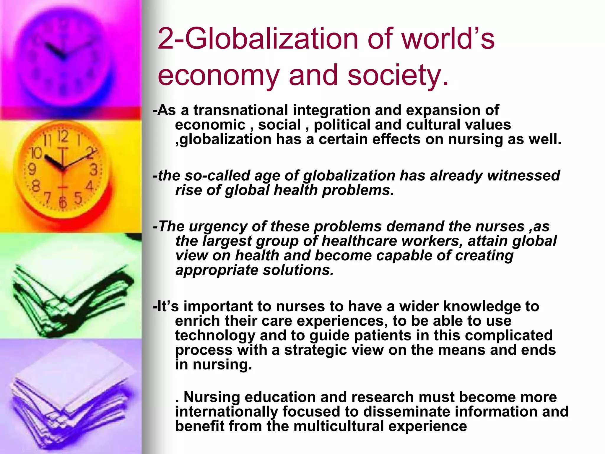 Trends influencing nursing practice and education | PPT