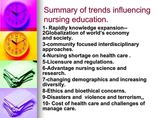 Trends influencing nursing practice and education | PPT