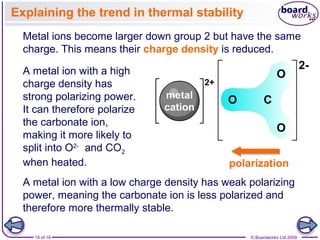 Trends in group 2 part 3 chemical properties | PPT