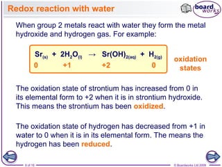 Trends in group 2 part 3 chemical properties | PPT