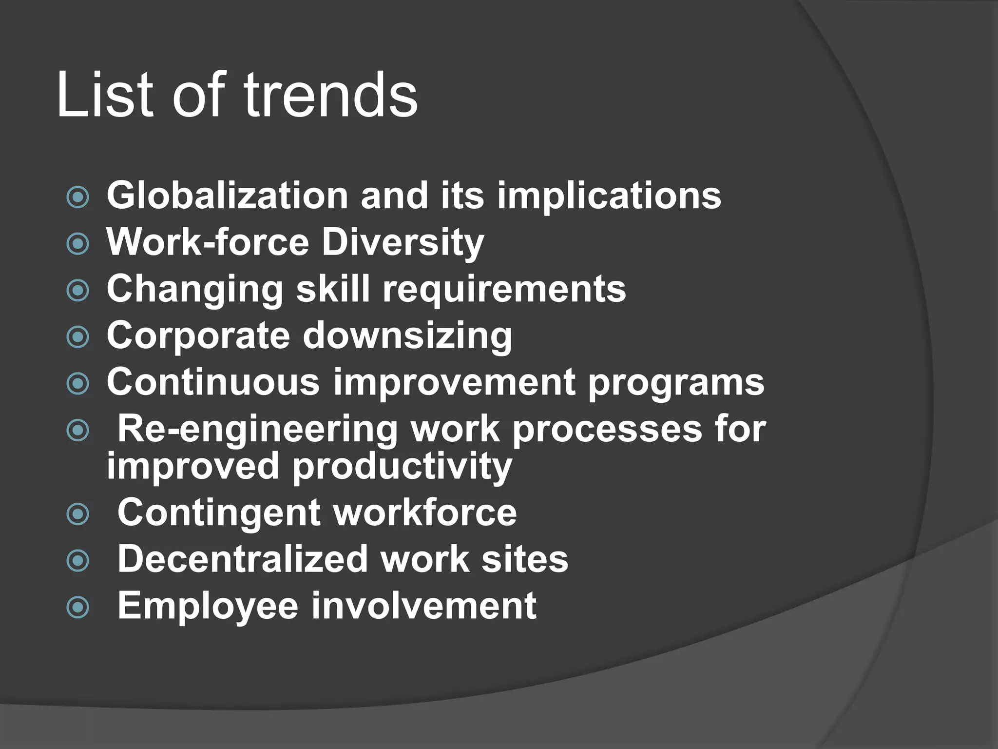 Trends in human resource management | PPTX