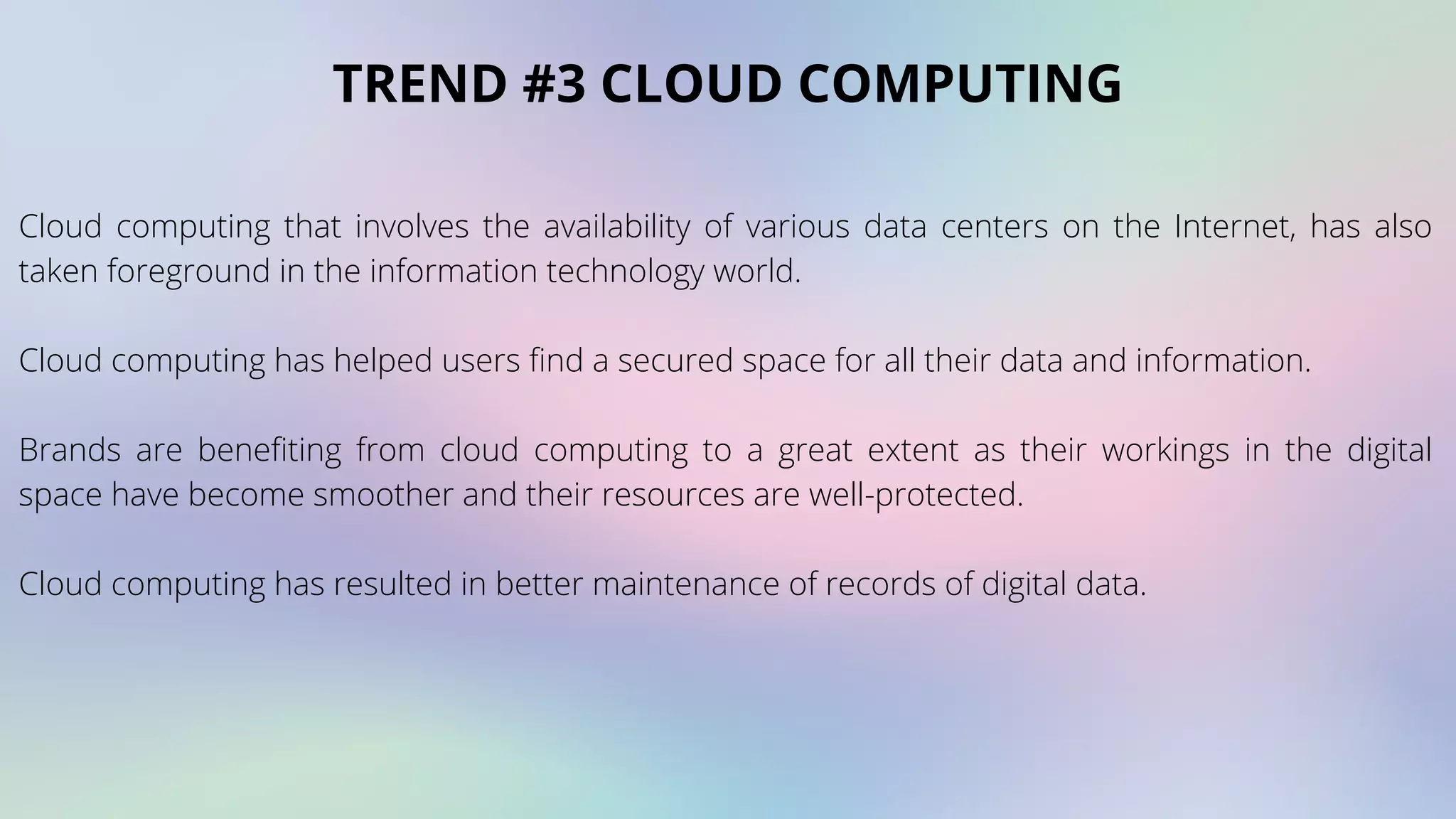 Trends in information technology | PPT