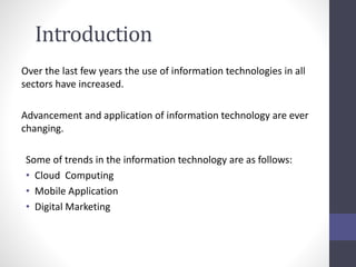 TRENDS IN INFORMATION TECHNOLOGY | PPTX