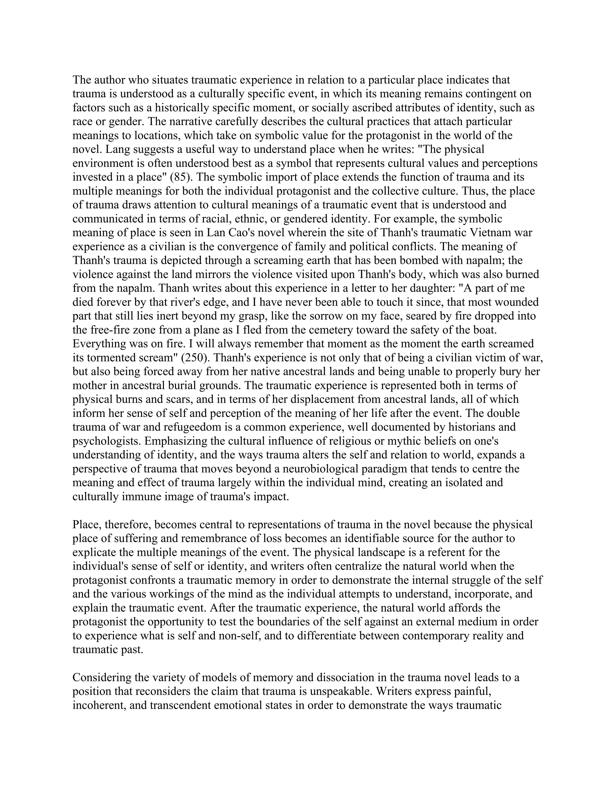 Trends in literary trauma theory | PDF