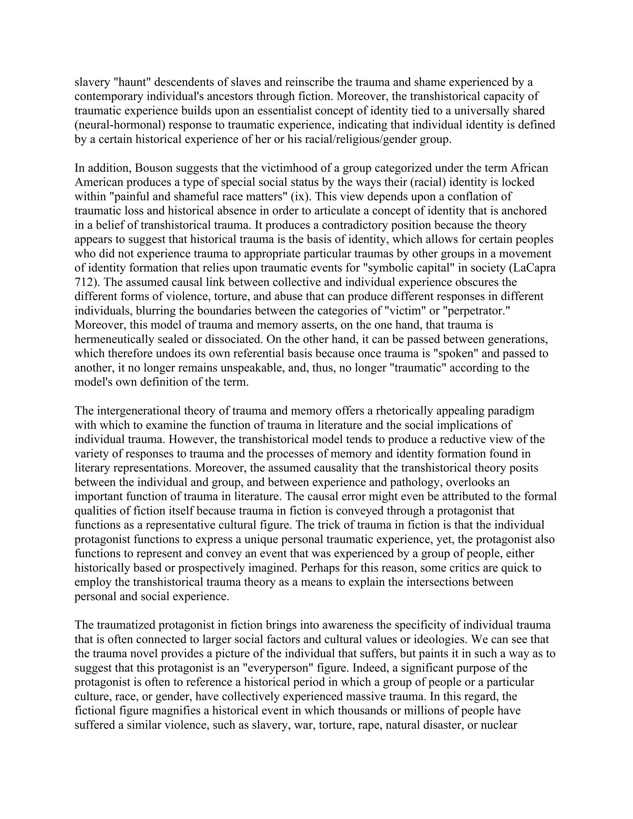 Trends in literary trauma theory | PDF
