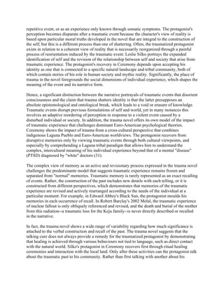 Trends in literary trauma theory | PDF