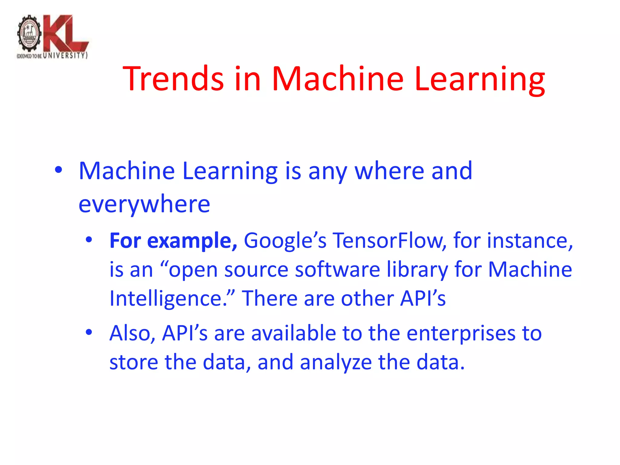 Trends in machine learning (1) | PPT