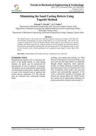 Trends in Mechanical Engineering & Technology vol 6 issue 3 | PDF