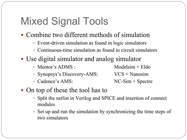 Trends in Mixed Signal Validation | PDF