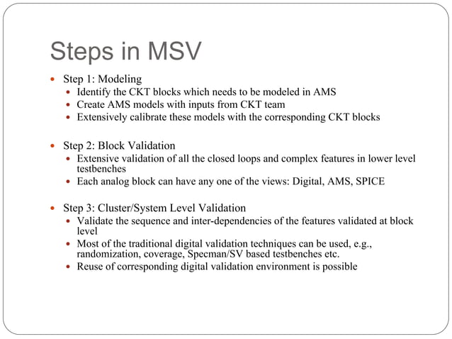 Trends in Mixed Signal Validation | PDF