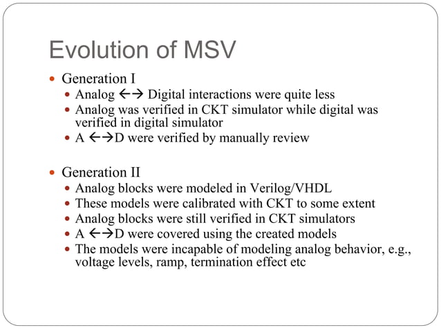 Trends in Mixed Signal Validation | PDF