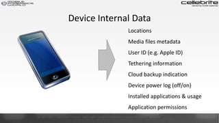Trends in Mobile Device Data and Artifacts | PPT