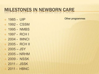 Trends in Newborn Care in India | PPTX