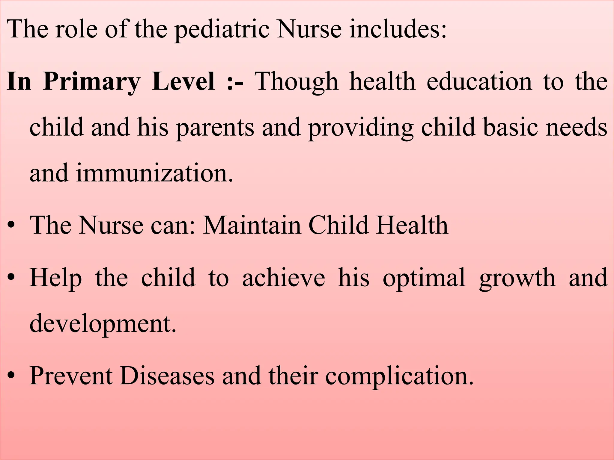 TRENDS IN PEDIATRIC NURSING- CHILD HEALTH NURSING UNIT-1 | PPTX