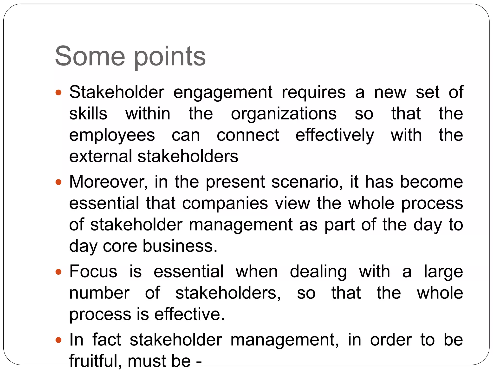Trends in stakeholder management somrita sen | PPTX
