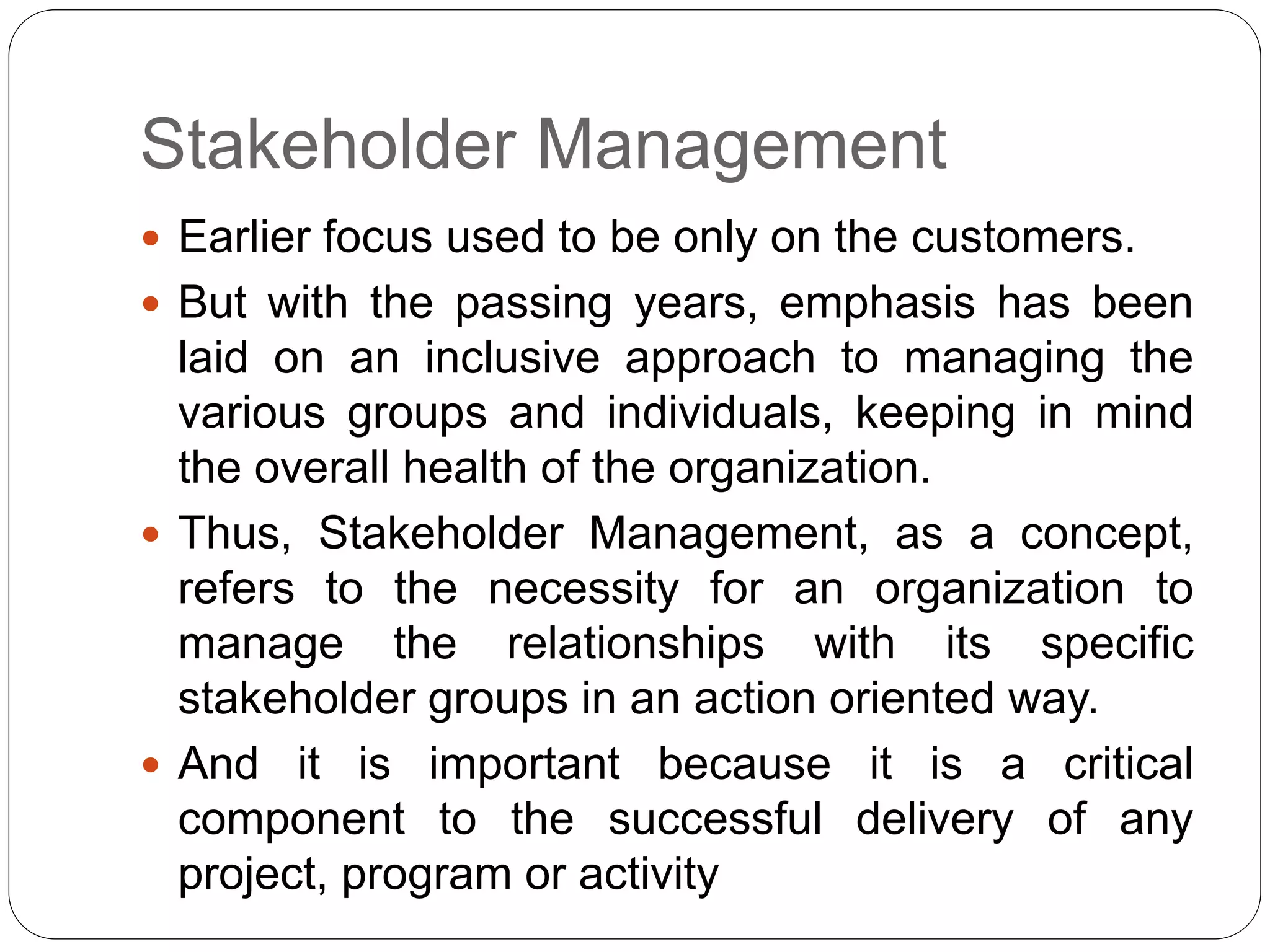 Trends in stakeholder management somrita sen | PPTX