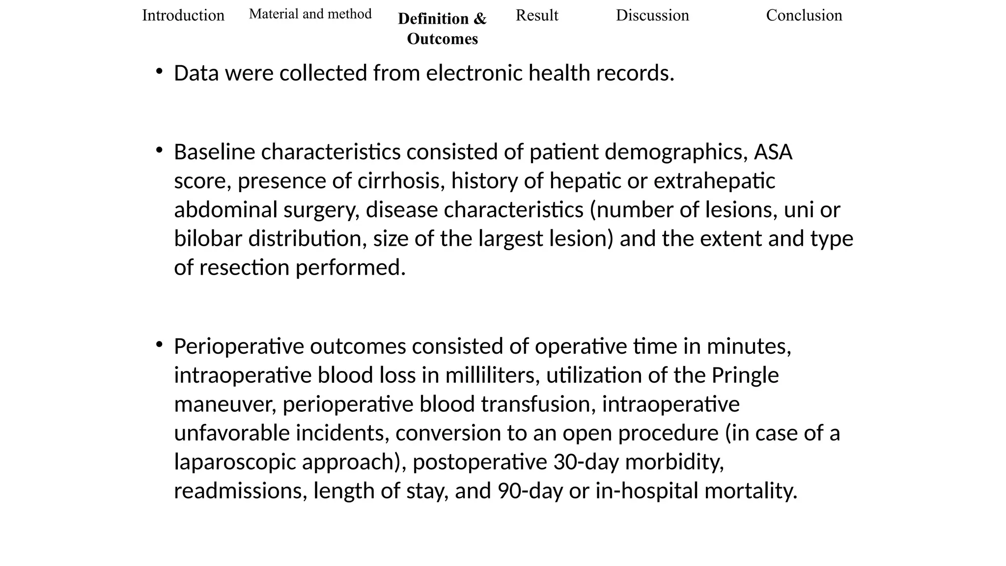 Trends of outcomes lap vs open in benign liver lesions.pptx