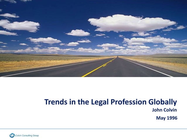 Trends in the legal profession globally | PPT