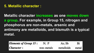 TRENDS IN THE PERIODIC TABLE powerpoing presentations | PPTX