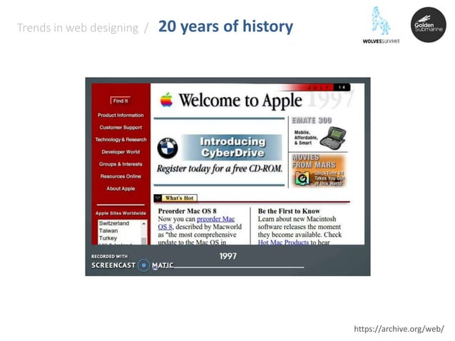 Trends in web designing. Not only about how to create but also how to sell beautiful, modern and ...