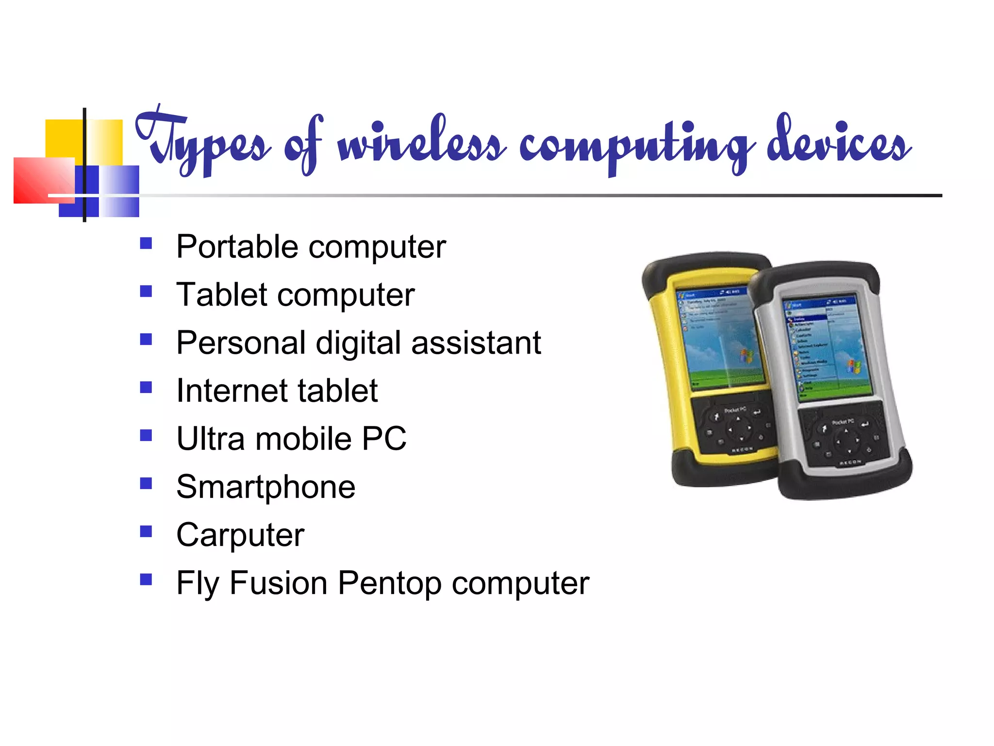 Trends in wireless computing | PPT