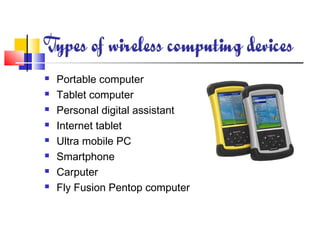 Trends in wireless computing | PPT