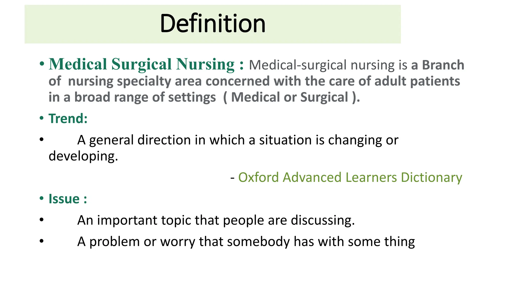 Trends & Issue Medical surgical nsg.pptx