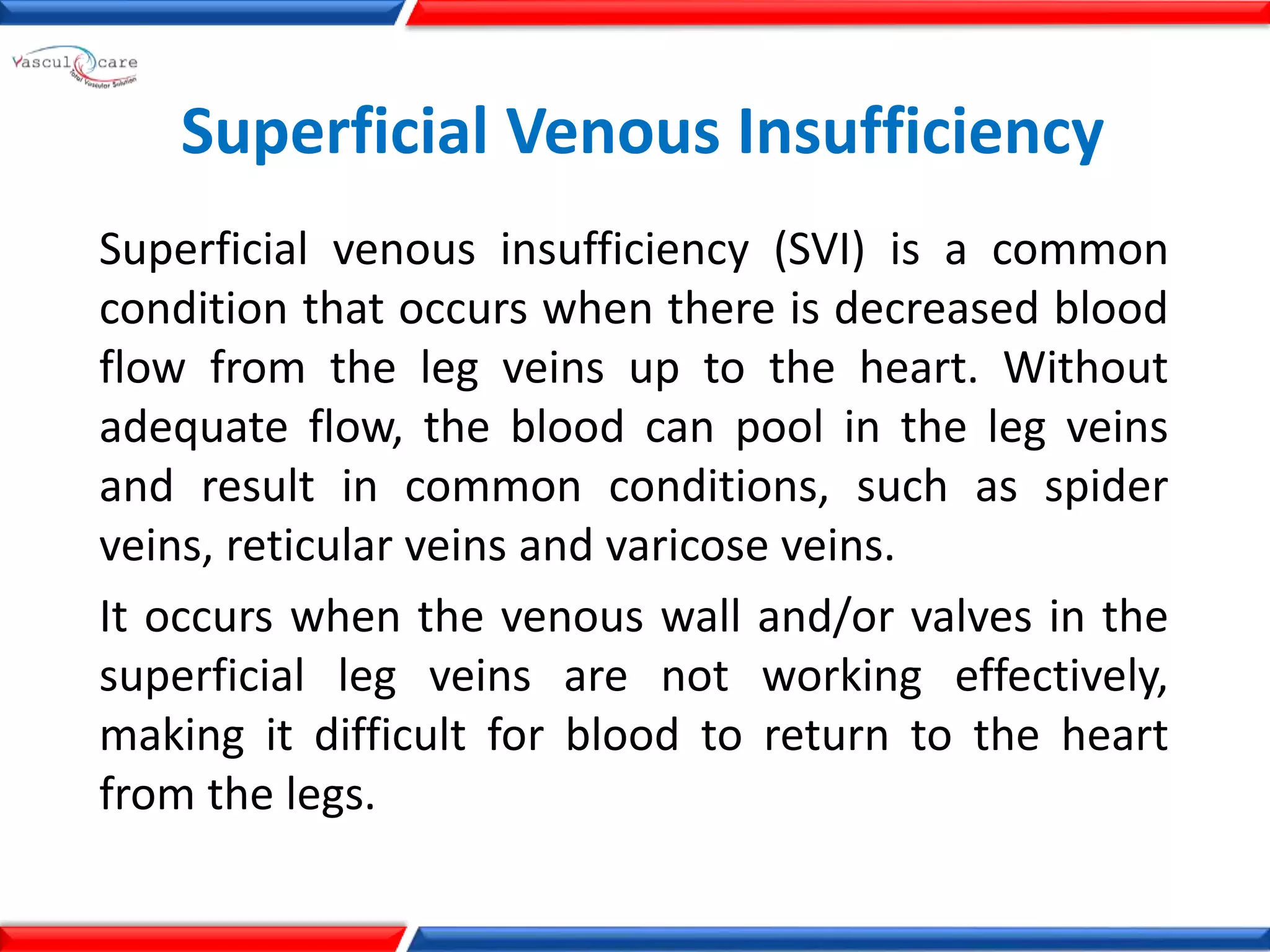 Trends on management of superficial venous disease | PPTX