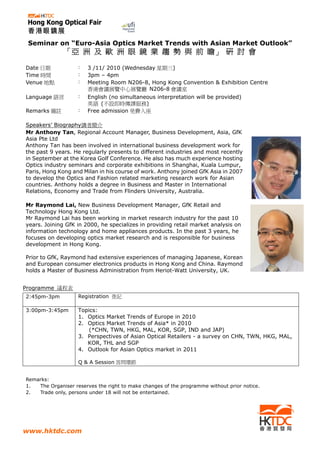 Euro-Asia Optics Market Trends with Asian Market Outlook | PDF