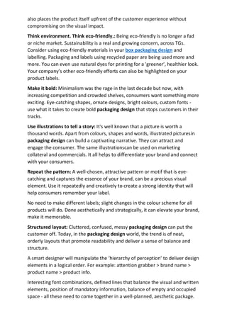 9 TRENDS & TIPS TO IMPROVE YOUR LABEL & PACKAGING DESIGN | PDF